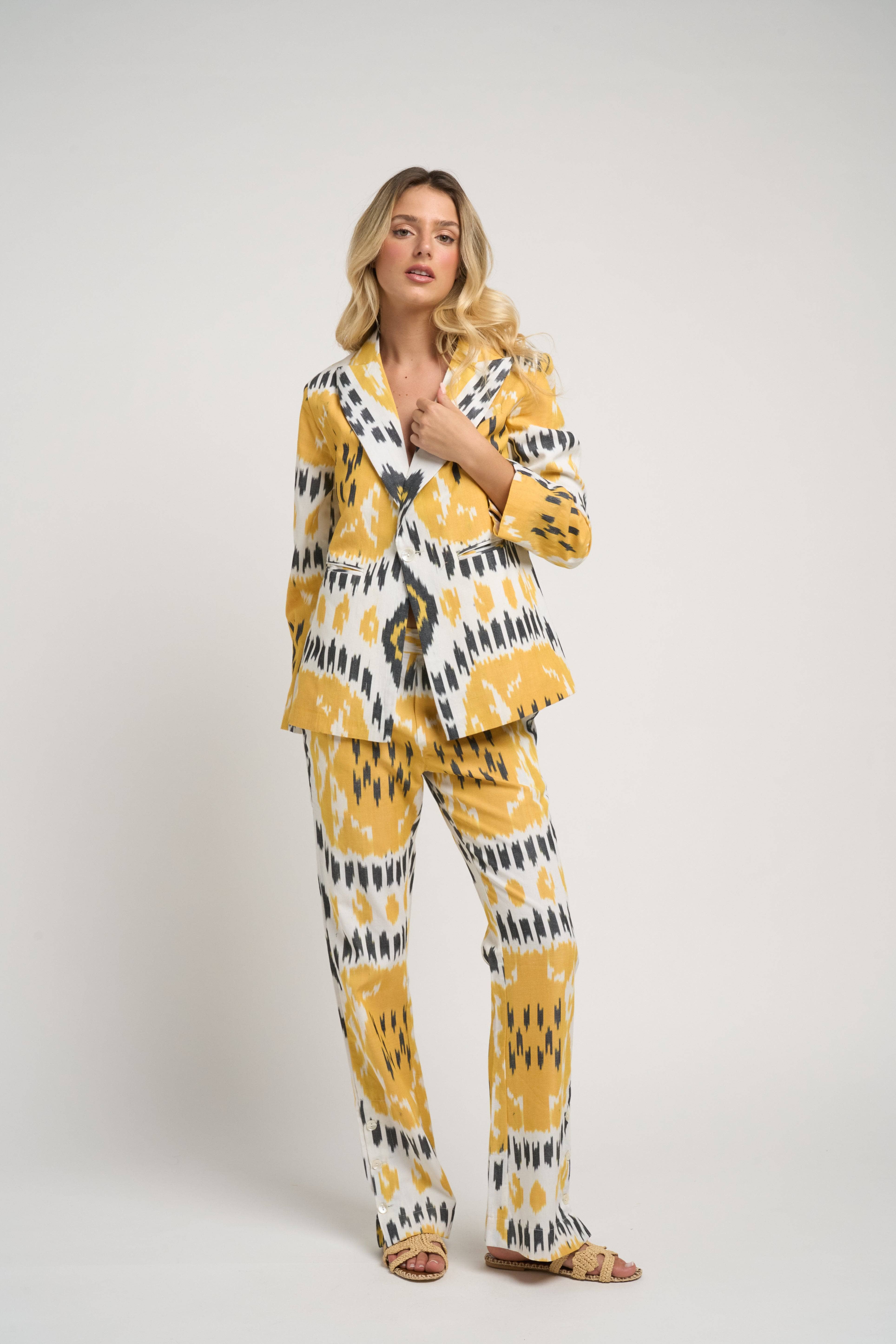 Shop Now Ikat Pants Yellow | Guadalupe Design
