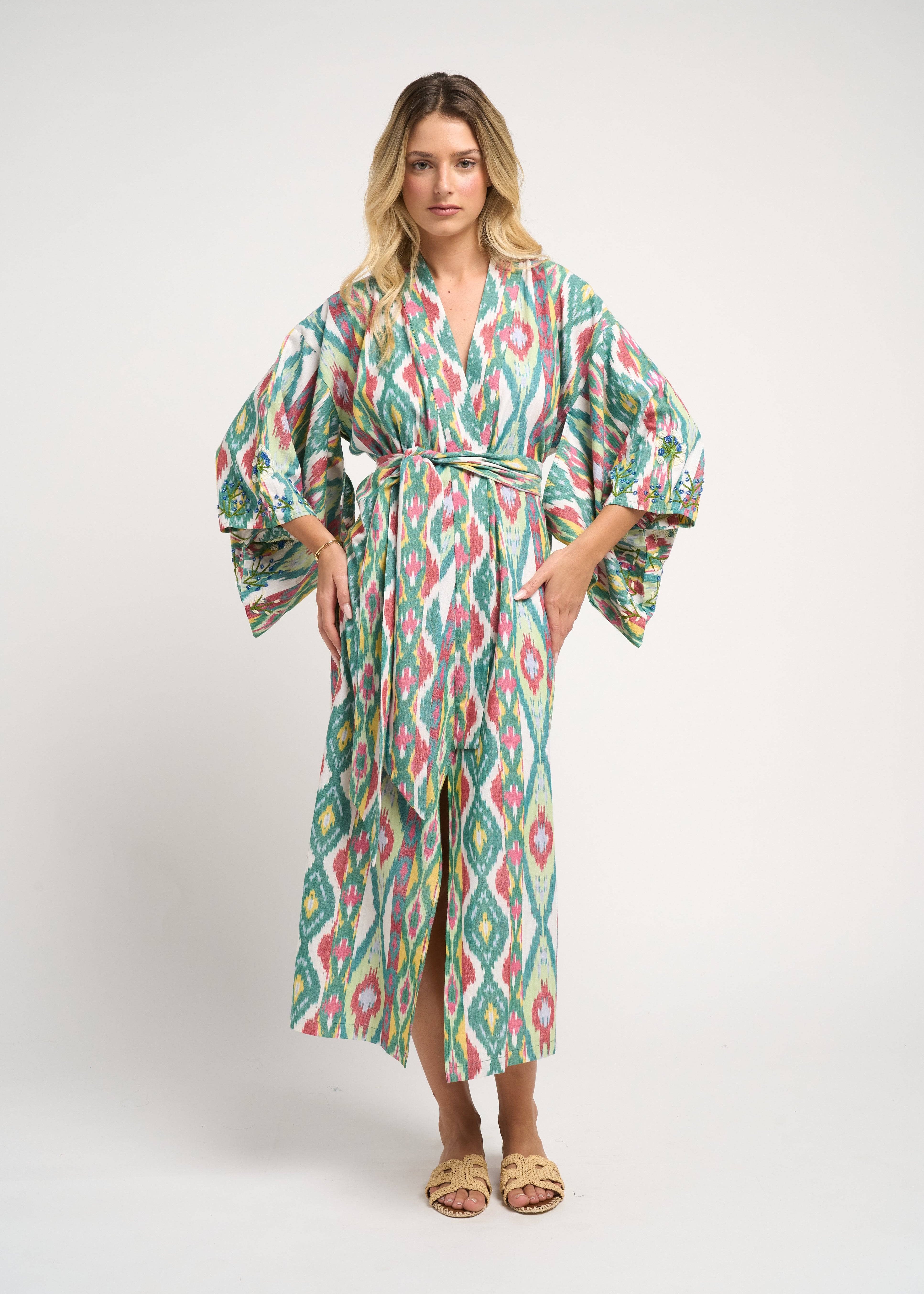 Buy Now Anisa Kimono Multi Colorful & Artful Layer | Guadalupe Design