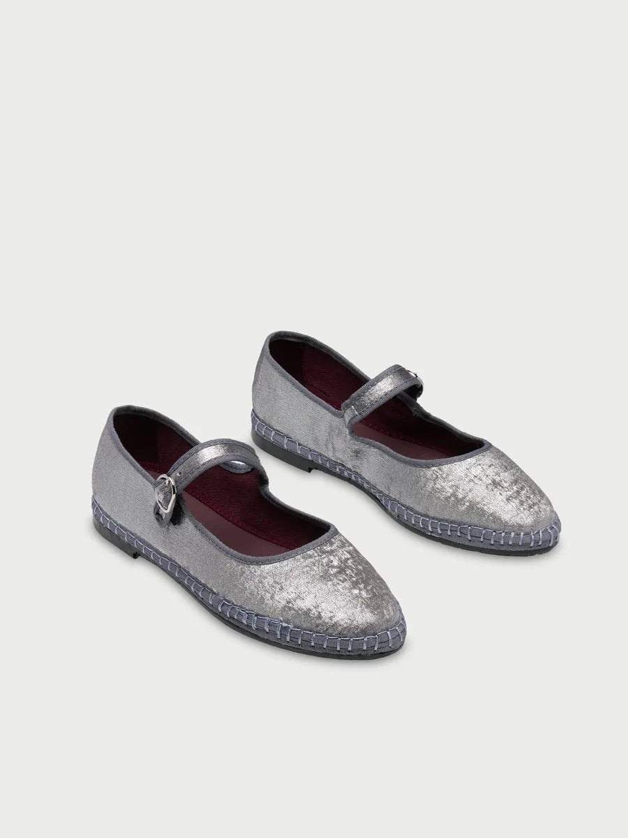 Flabelus Lavinia Mary Jane Raso Silver – Guadalupe Design