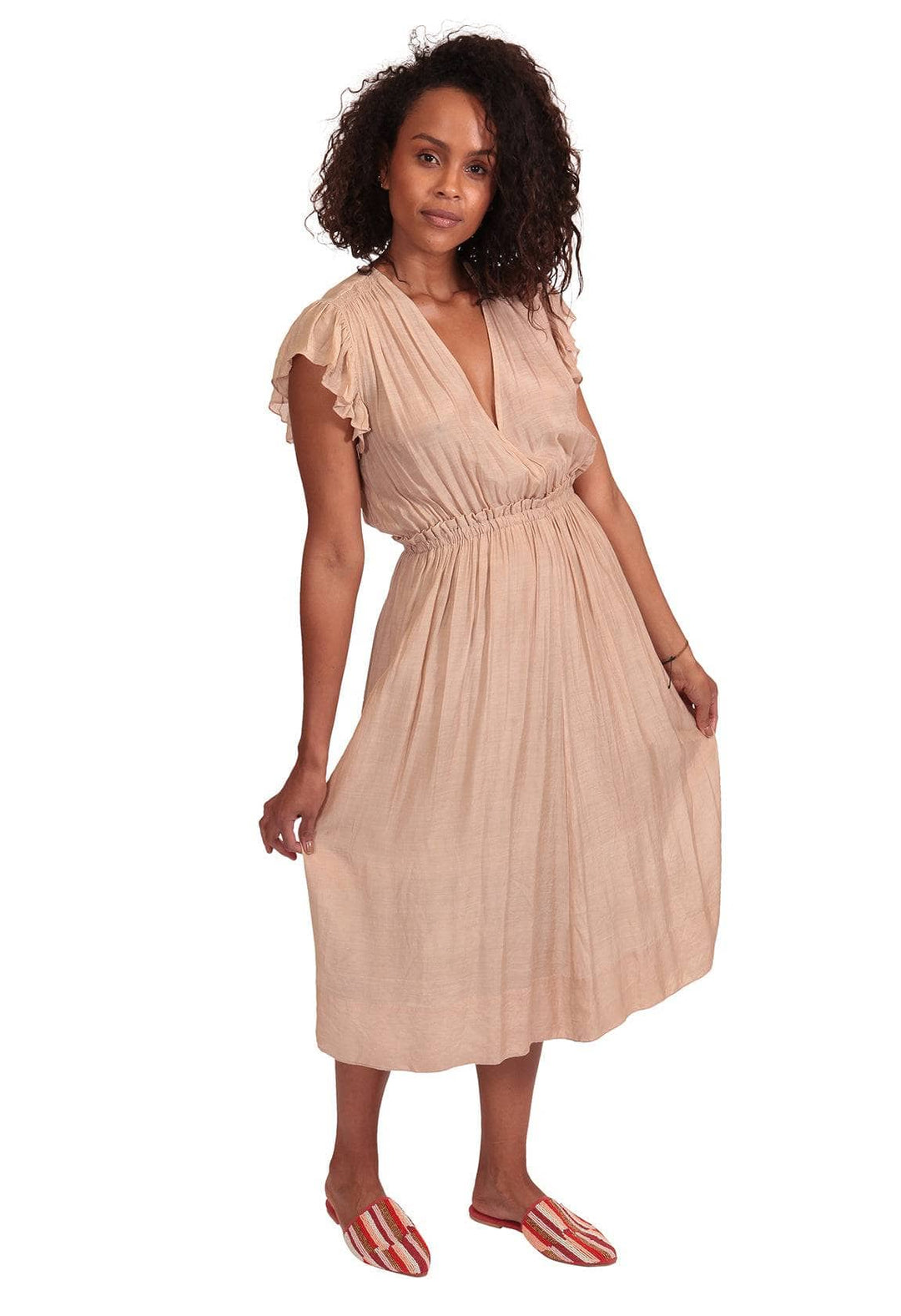 ADELAIDE DRESS CHAMPAGNE – Guadalupe Design